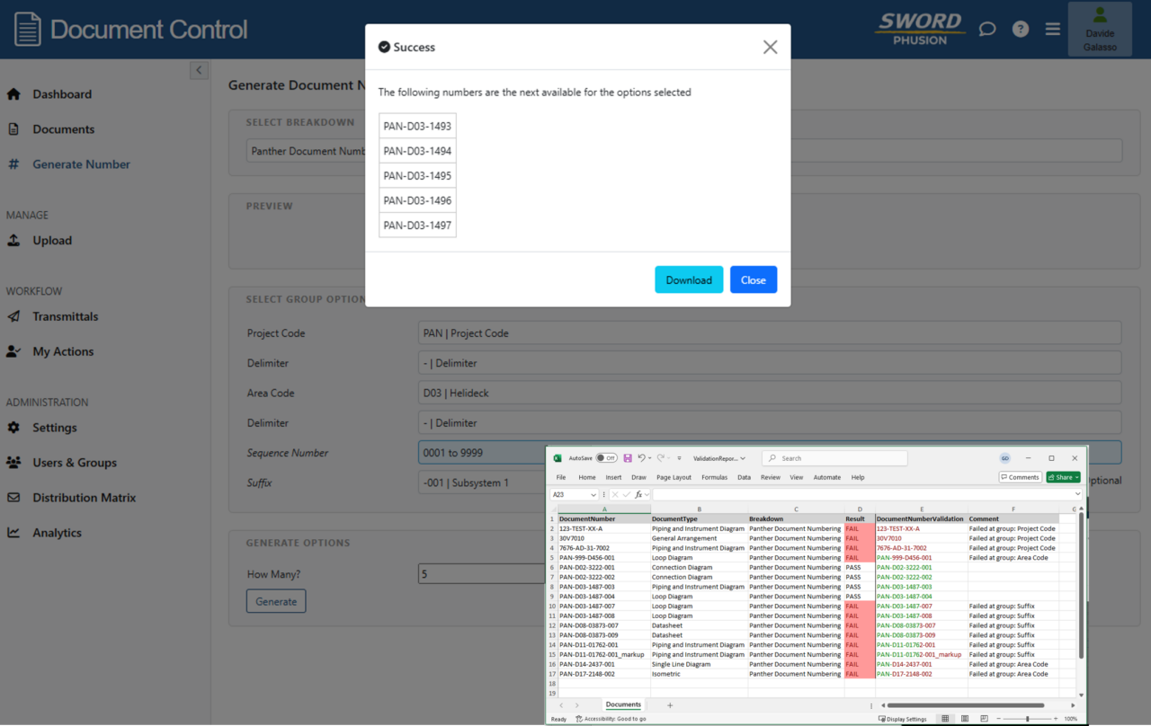 Document Control - Sword Phusion